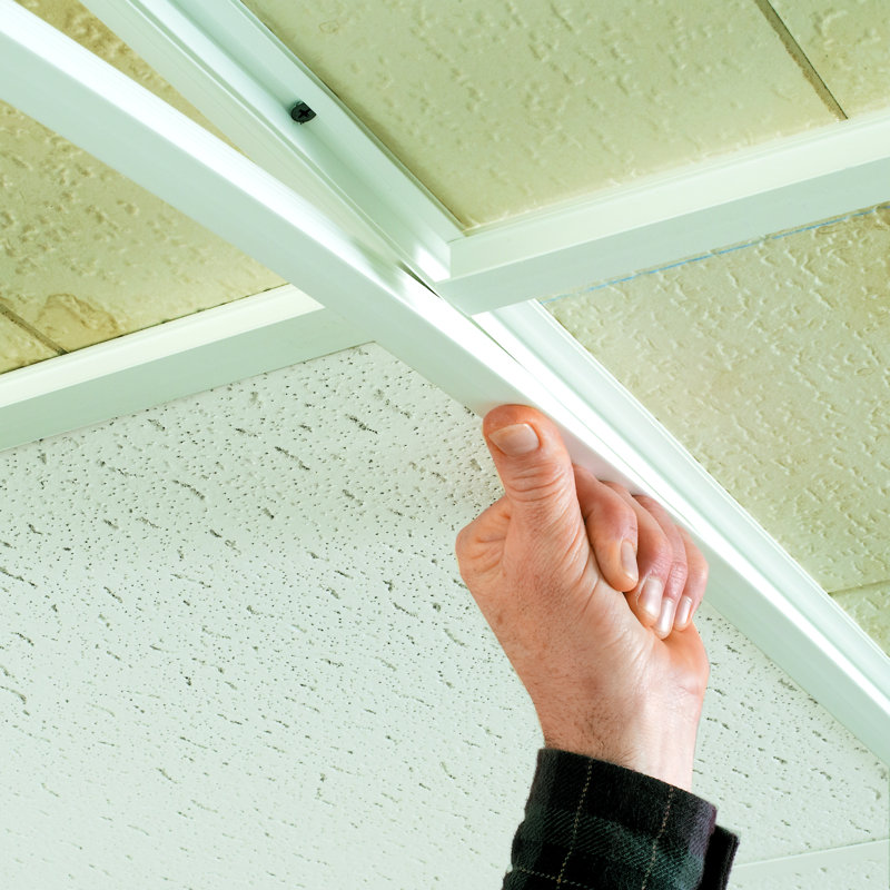 CeilingMAX 100sq ft Surface Mount Grid Kit & Reviews | Wayfair